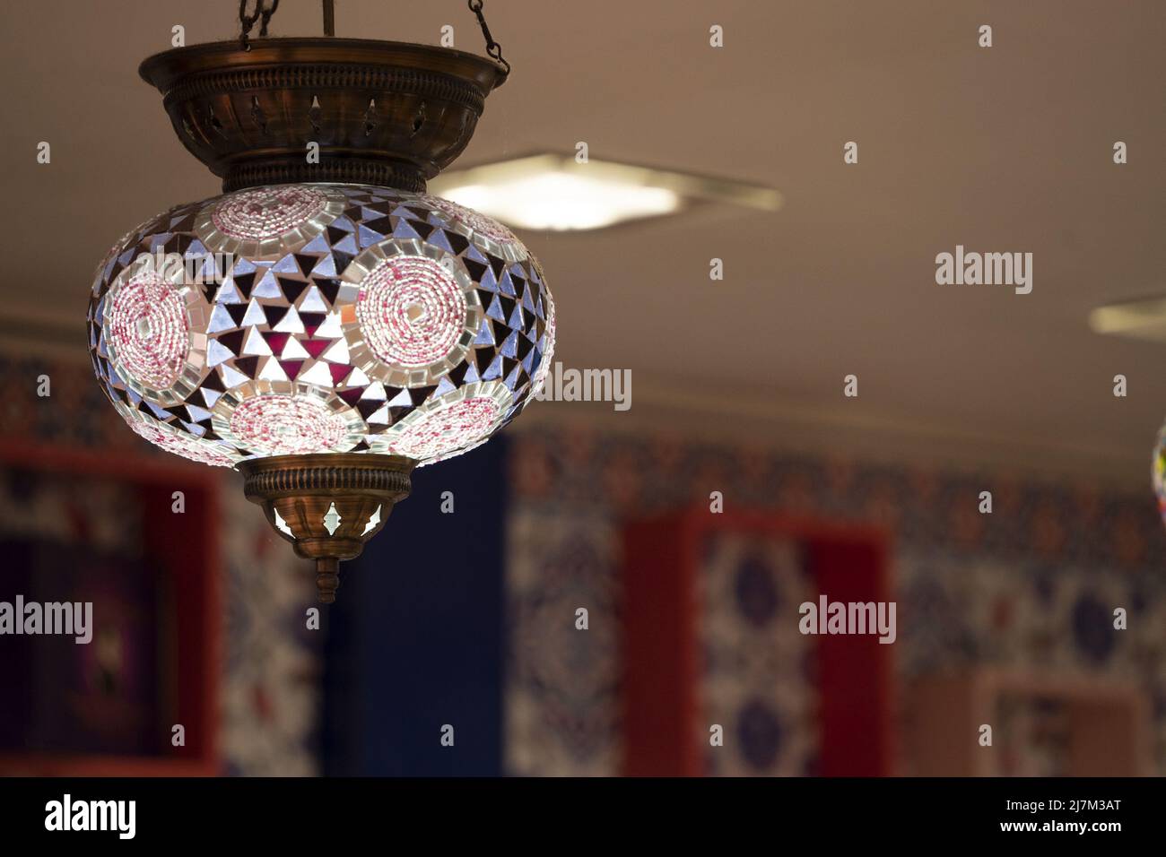 Arab glass art lamp hanging Stock Photo - Alamy