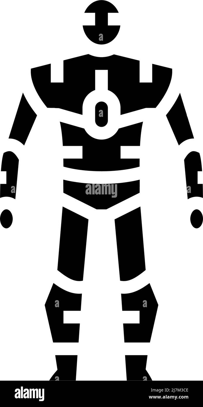 Monochrome robot face Cut Out Stock Images & Pictures - Alamy