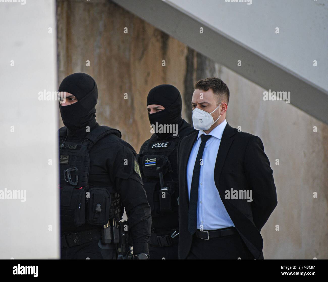 Athens, Greece. 10th May, 2022. Babis Anagnostopoulos arrives at the ...