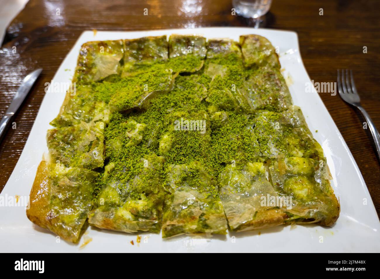 Katmer, famous Turkish dessert in Gaziantep, the food capitol of Turkey ...