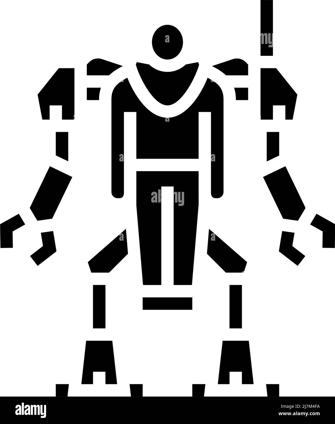 Monochrome robot face Cut Out Stock Images & Pictures - Alamy