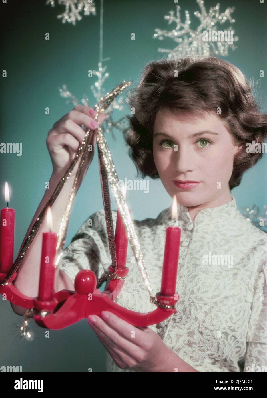 Ute Hallant, deutsche Schauspielerin, Studioaufnahme, Deutschland, 1958 ...