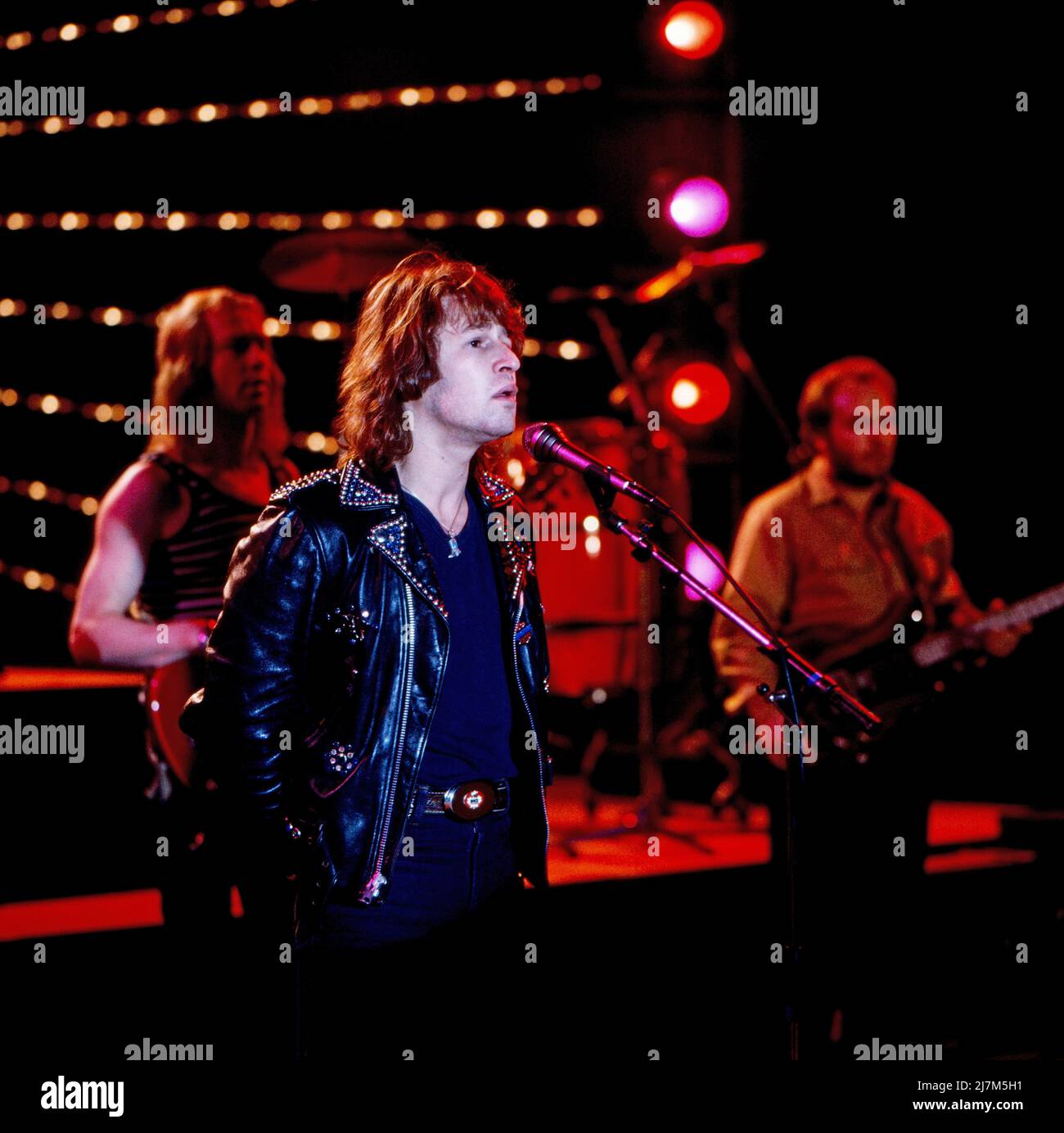 ZDF Disco, Musiksendung, Deutschland, 1980, Sänger und Gitarrist Peter ...