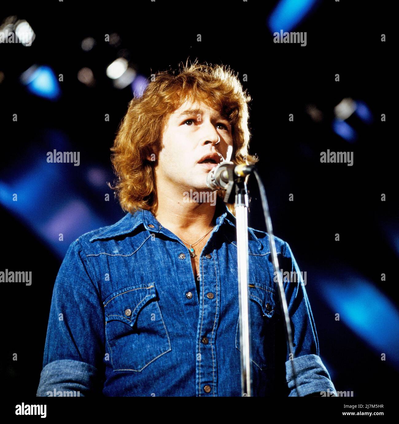 ZDF Hitparade, Musiksendung, Deutschland, 1979, Auftritt des Sängers ...