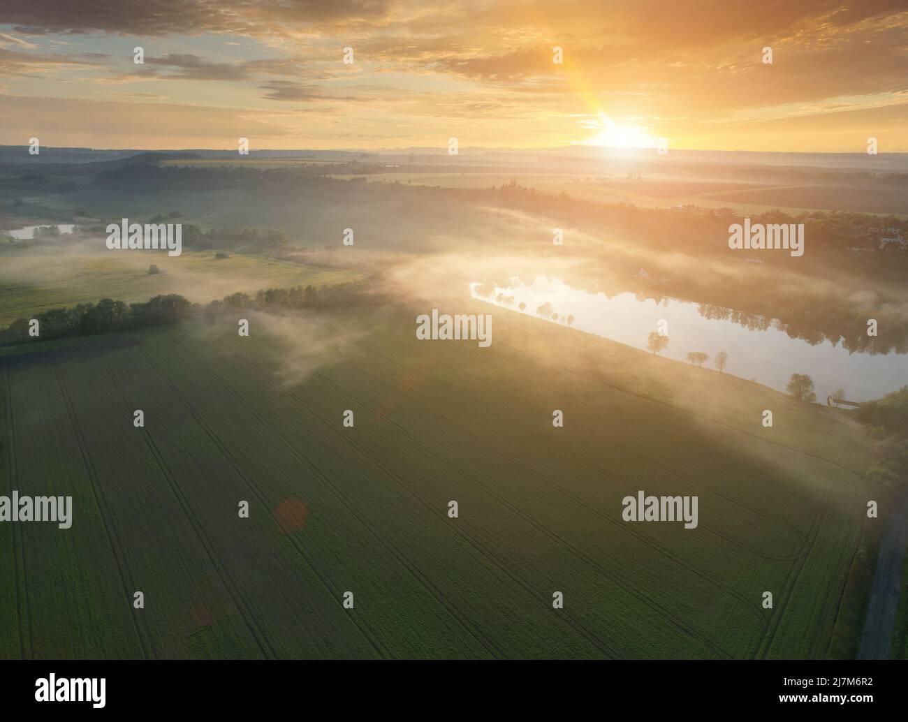 Foggy autumn forest sunrise dramatic hi-res stock photography and ...
