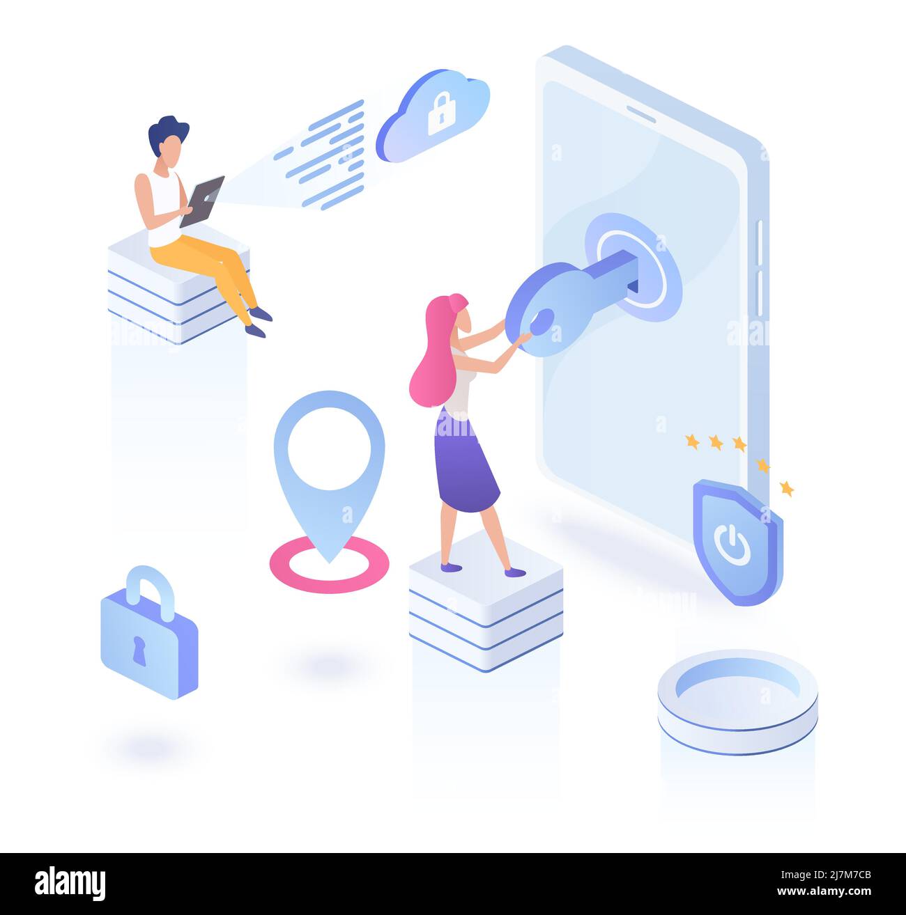 Mobile security data protection technology. Personal information ...