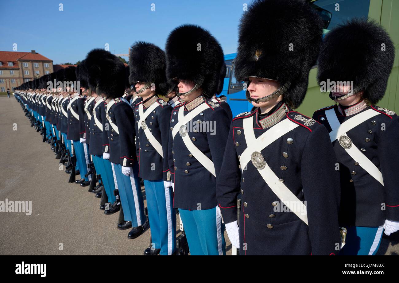 The Royal guard, at Rosenborg Palace in Copenhagen, Denmark on March 16 ...