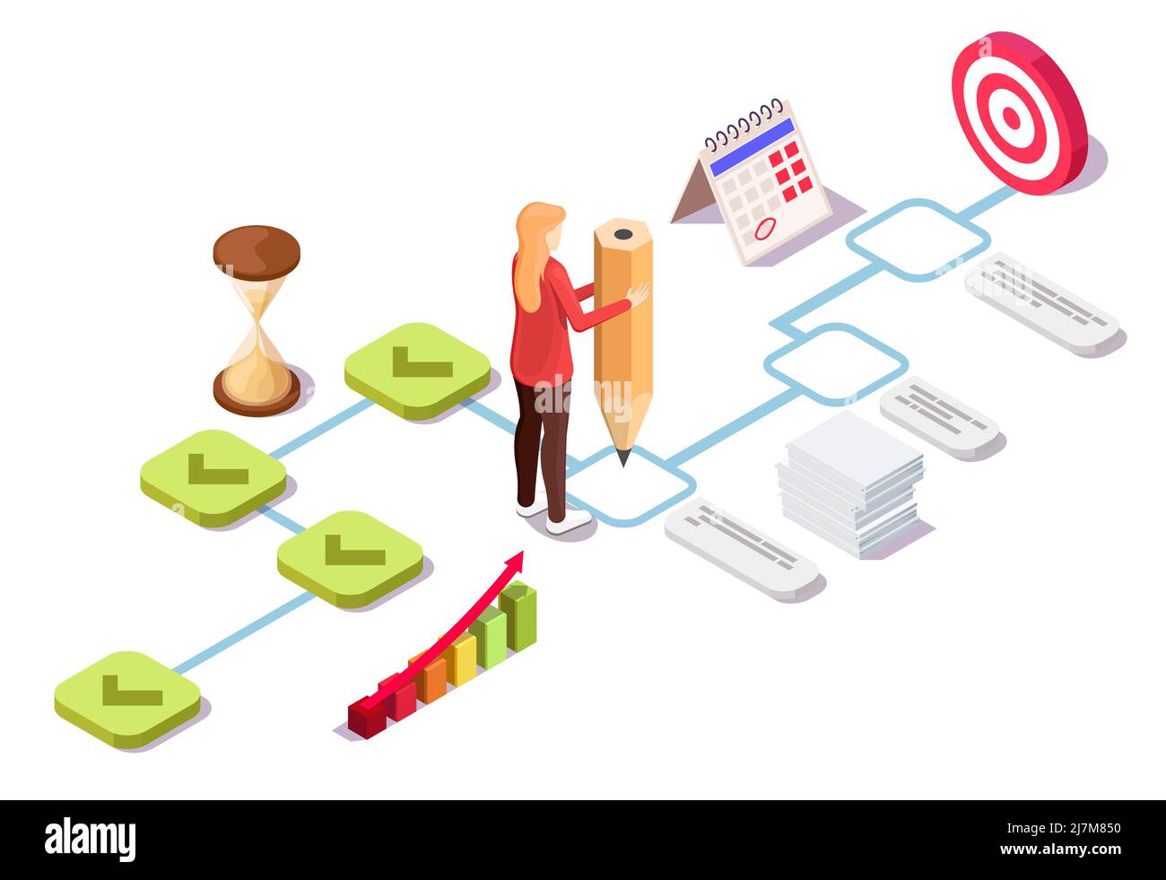 Time management survey Cut Out Stock Images & Pictures - Alamy