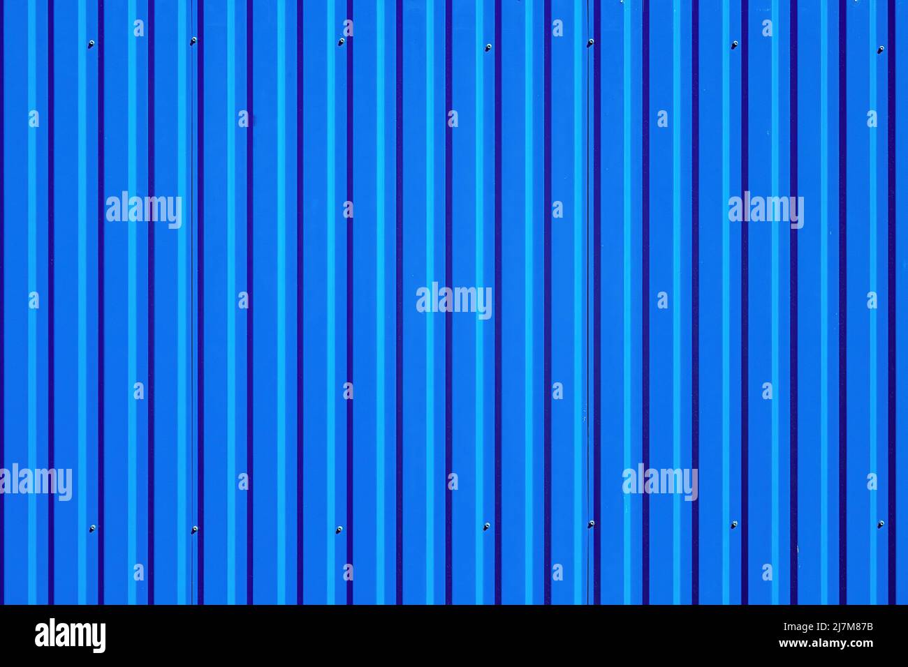Blue corrugated iron fence hi-res stock photography and images - Alamy