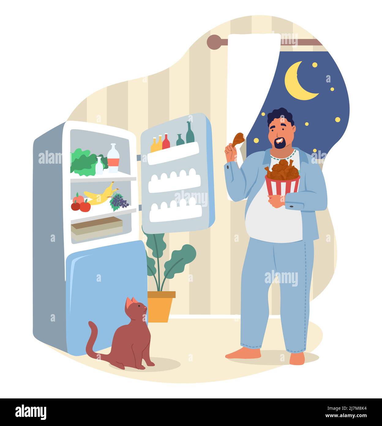 Obese person eating food Cut Out Stock Images & Pictures - Alamy