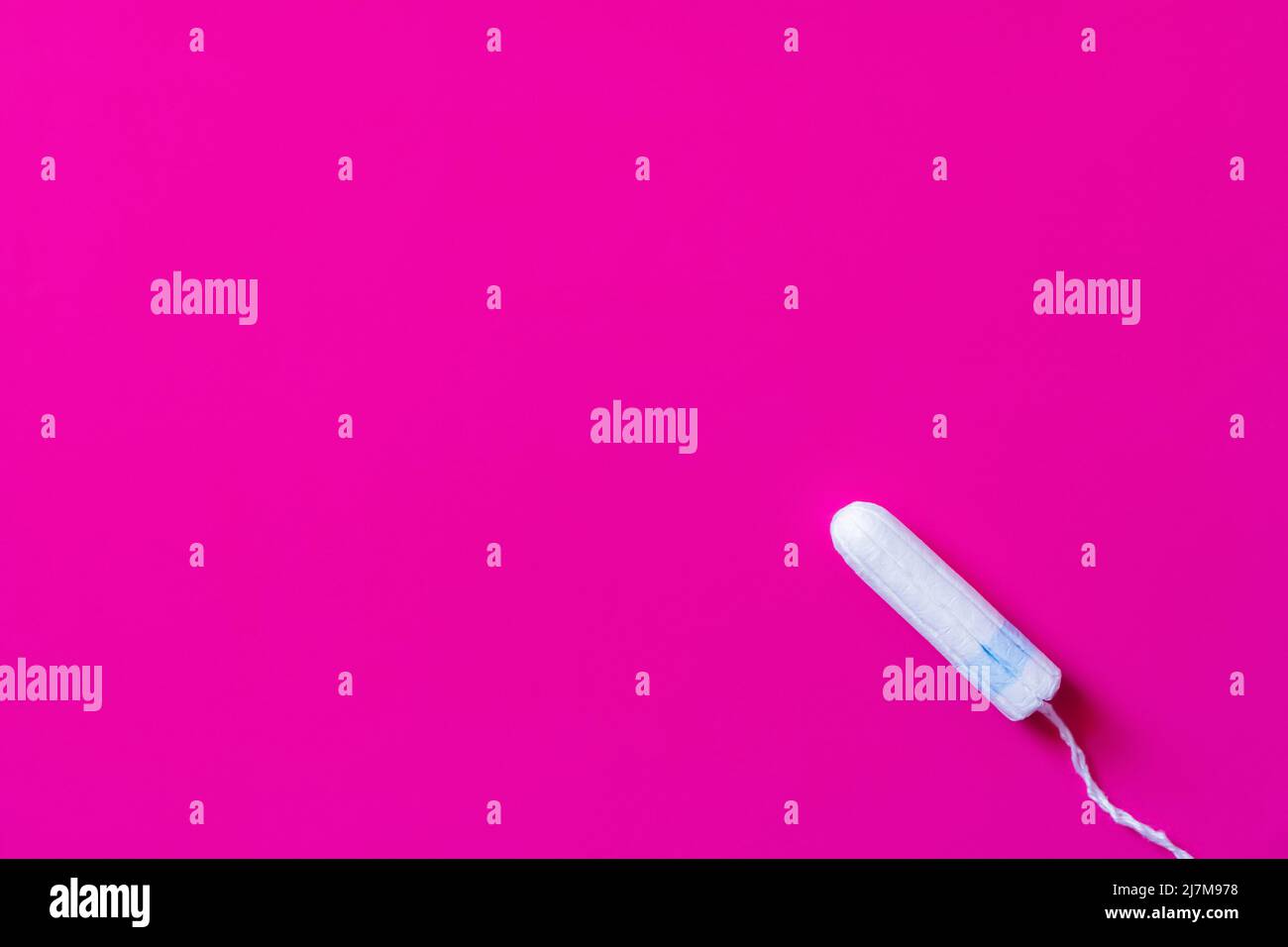 top view of hygienic tampon on purple background with copy space Stock ...