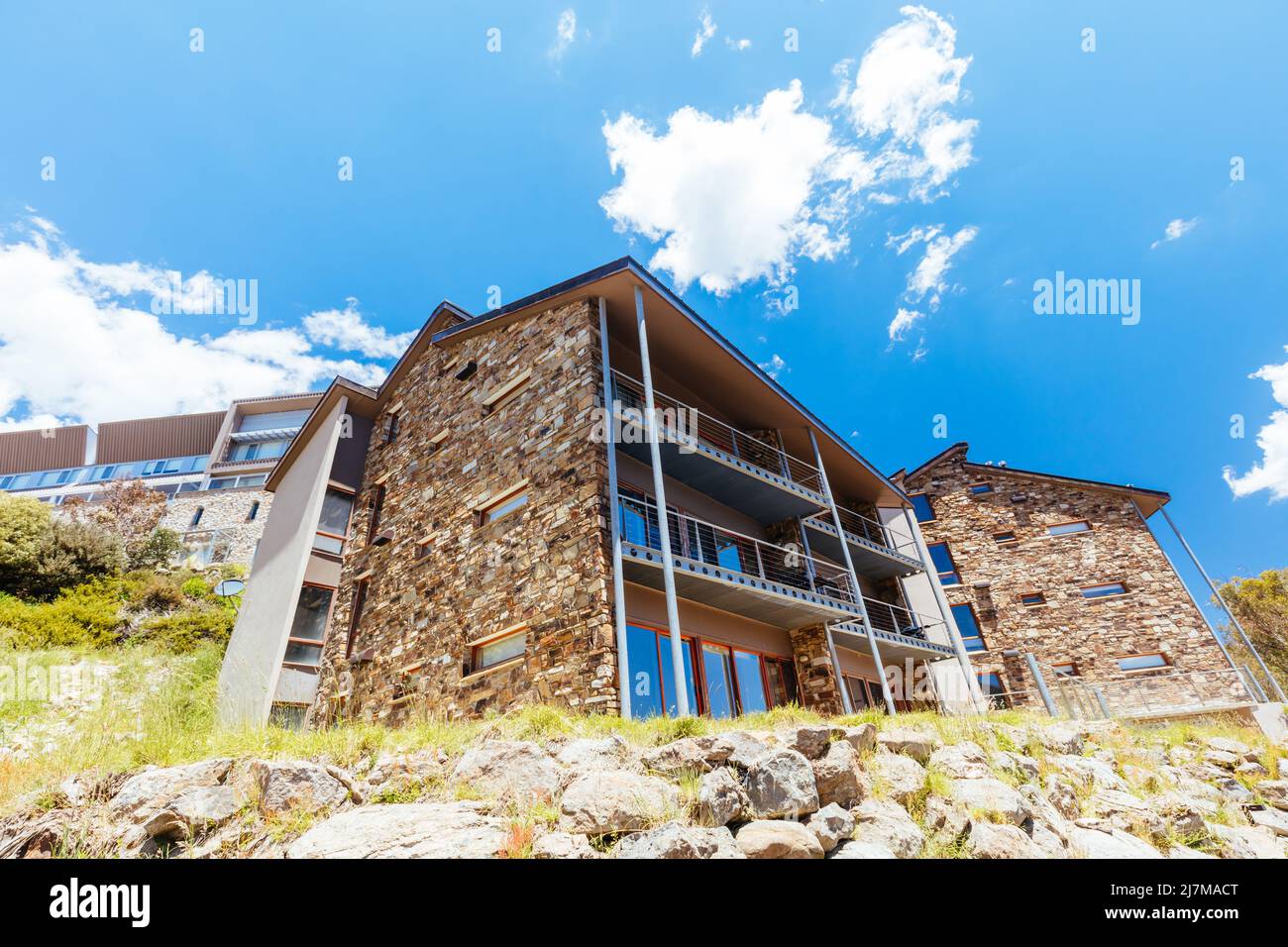 Falls Creek Village in Summer in Australia Stock Photo - Alamy