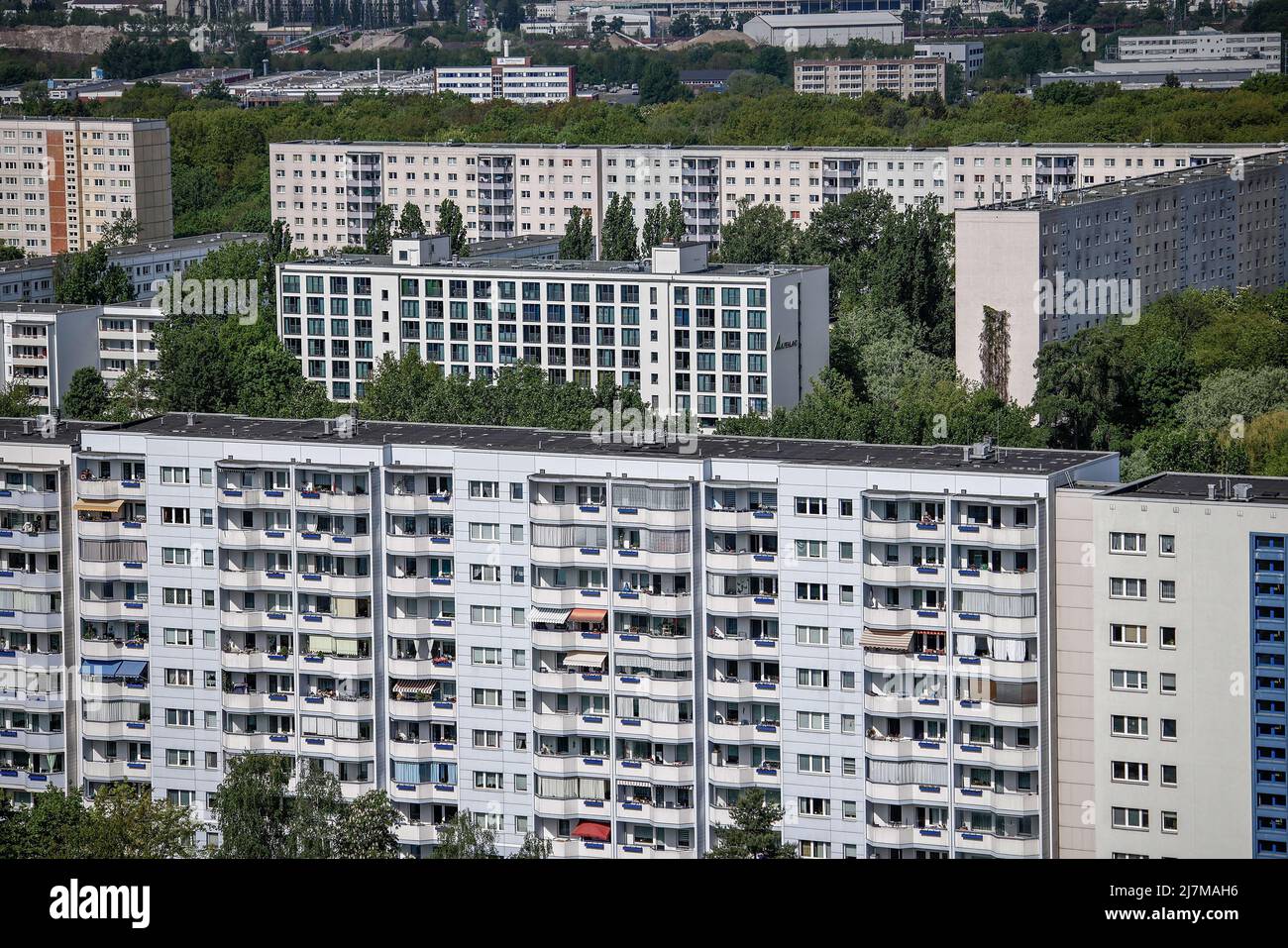 Berlin, Germany. 10th May, 2022. View from the Skywalk Marzahner ...