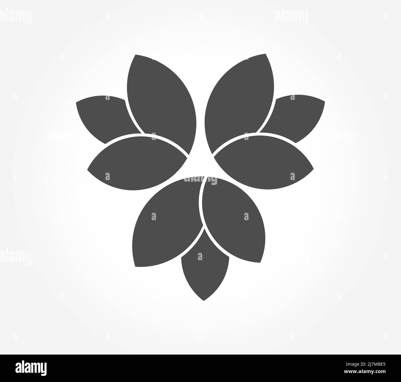 Leaves or flower icon symbol. Vector illustration Stock Vector Image ...