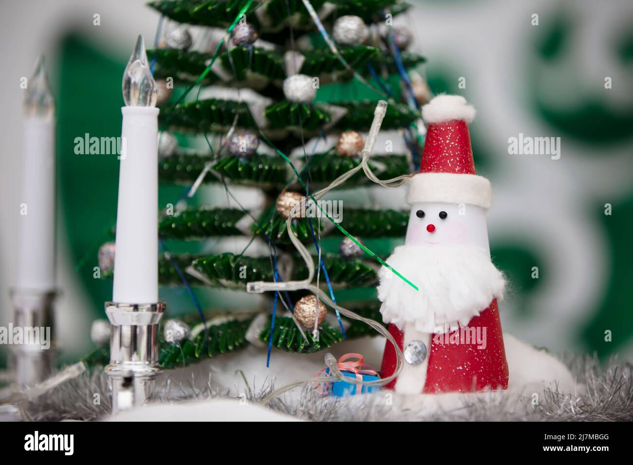 Merry santa claus stands hi-res stock photography and images - Alamy