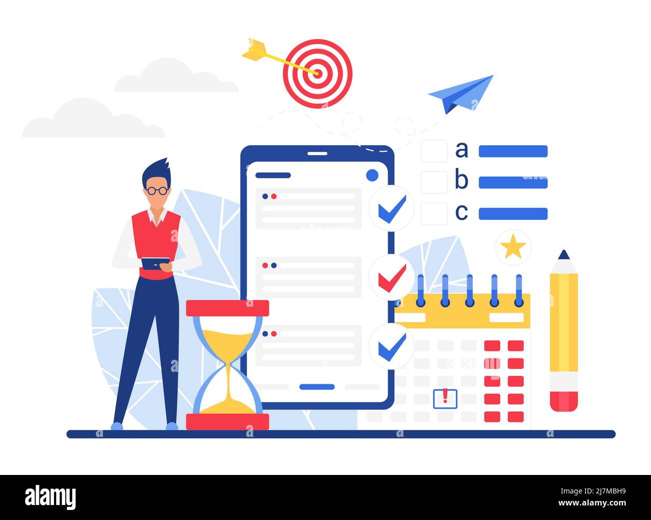 Online examination and evaluation knowledge test. Monitoring distance ...