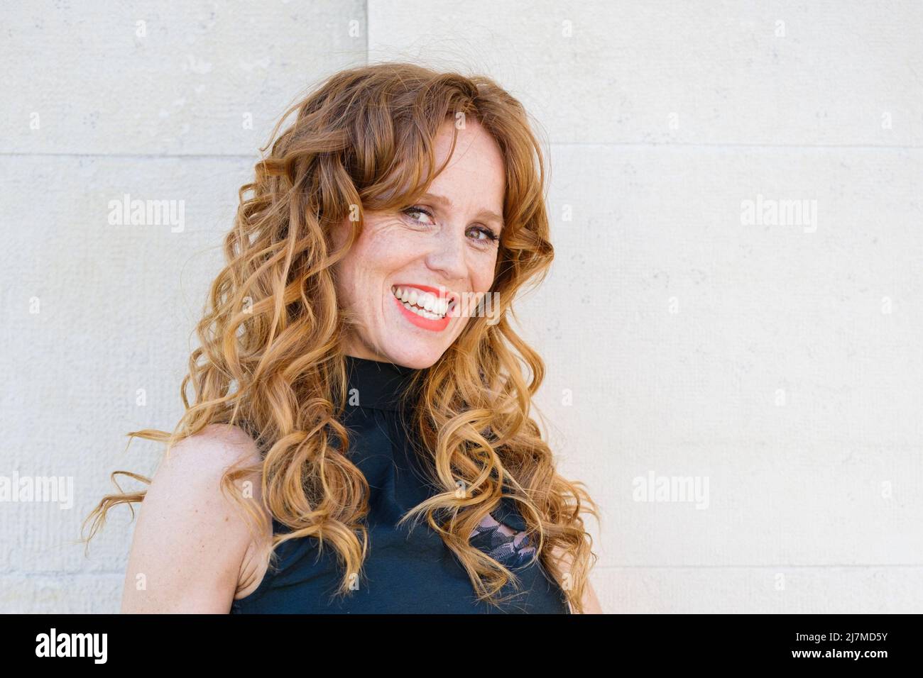 Actress Maria Castro poses during the presentation of Mary Kay Inspira ...