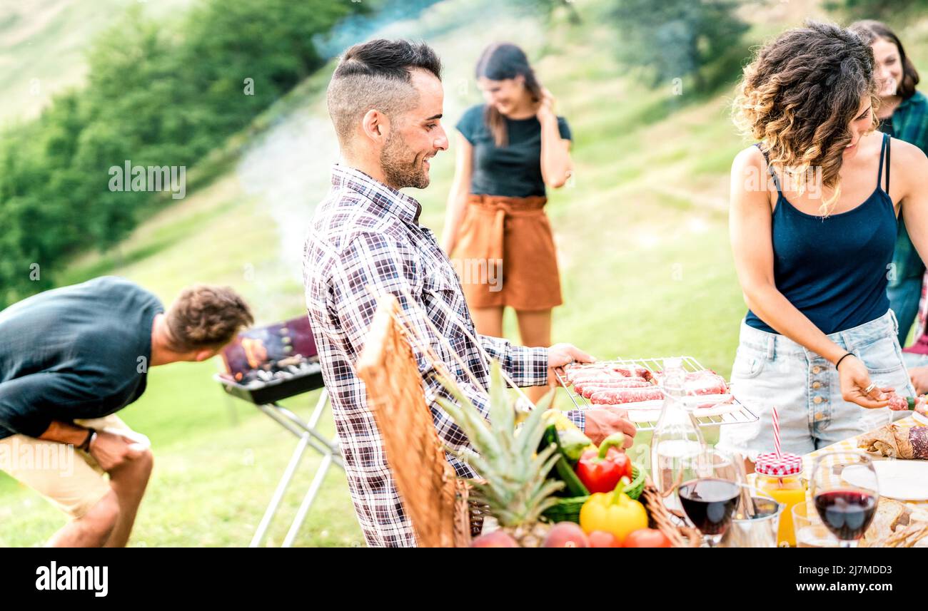 Grill party hi-res stock photography and images - Alamy