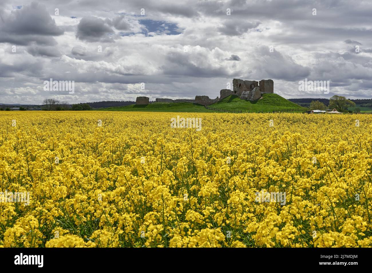 Duffus Castle, Moray Stock Photo - Alamy