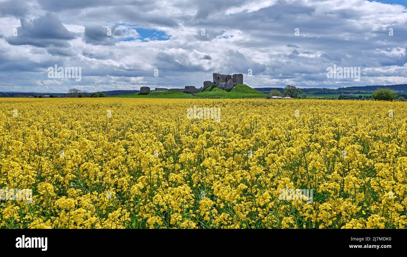 Duffus Castle, Moray Stock Photo - Alamy