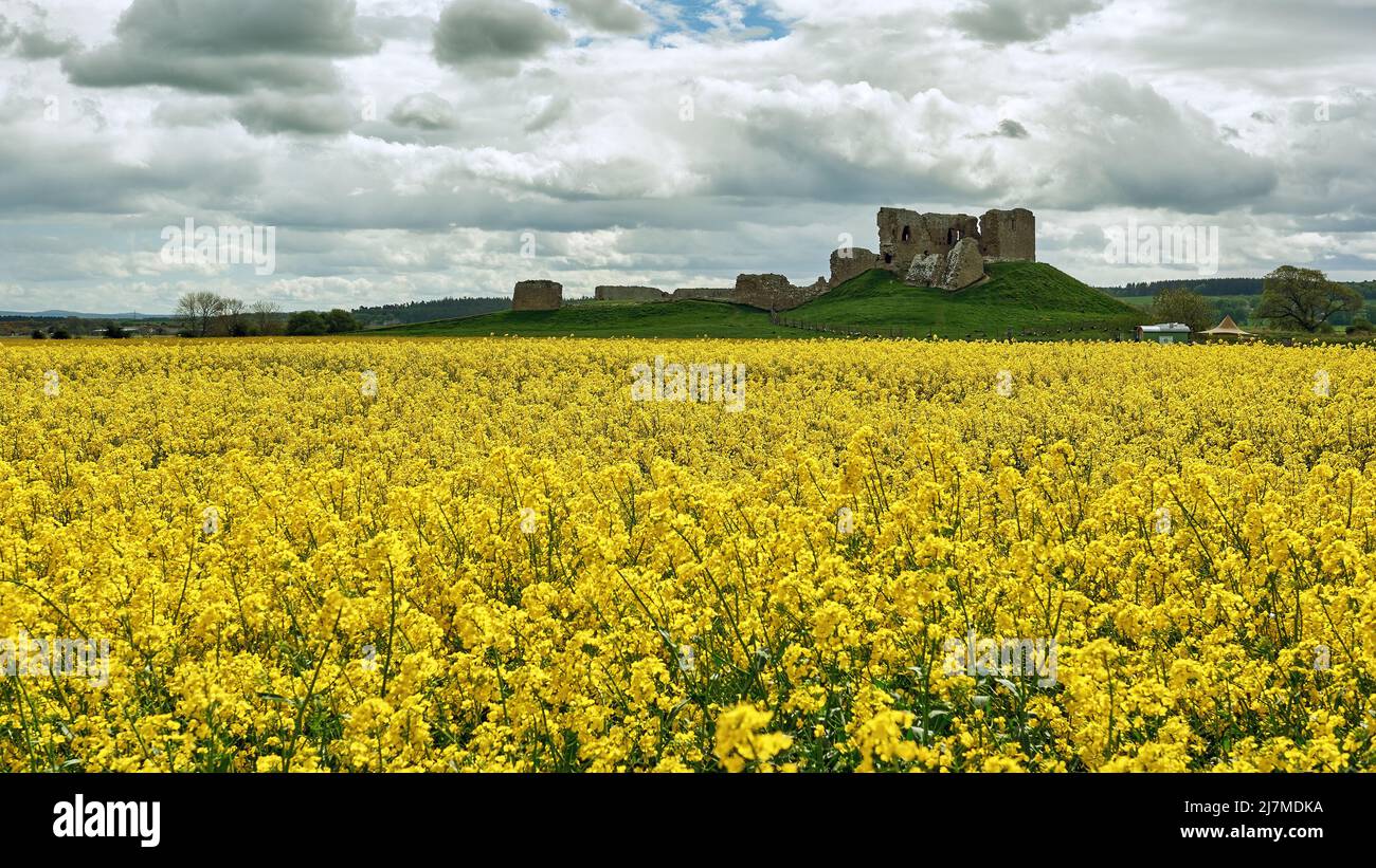 Duffus Castle, Moray Stock Photo - Alamy