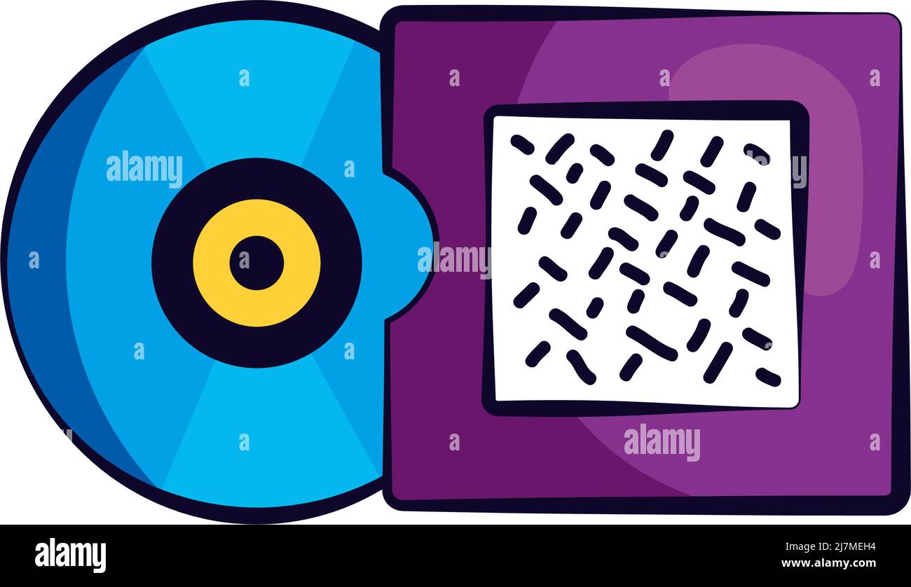 compact disk device retro style Stock Vector Image & Art - Alamy