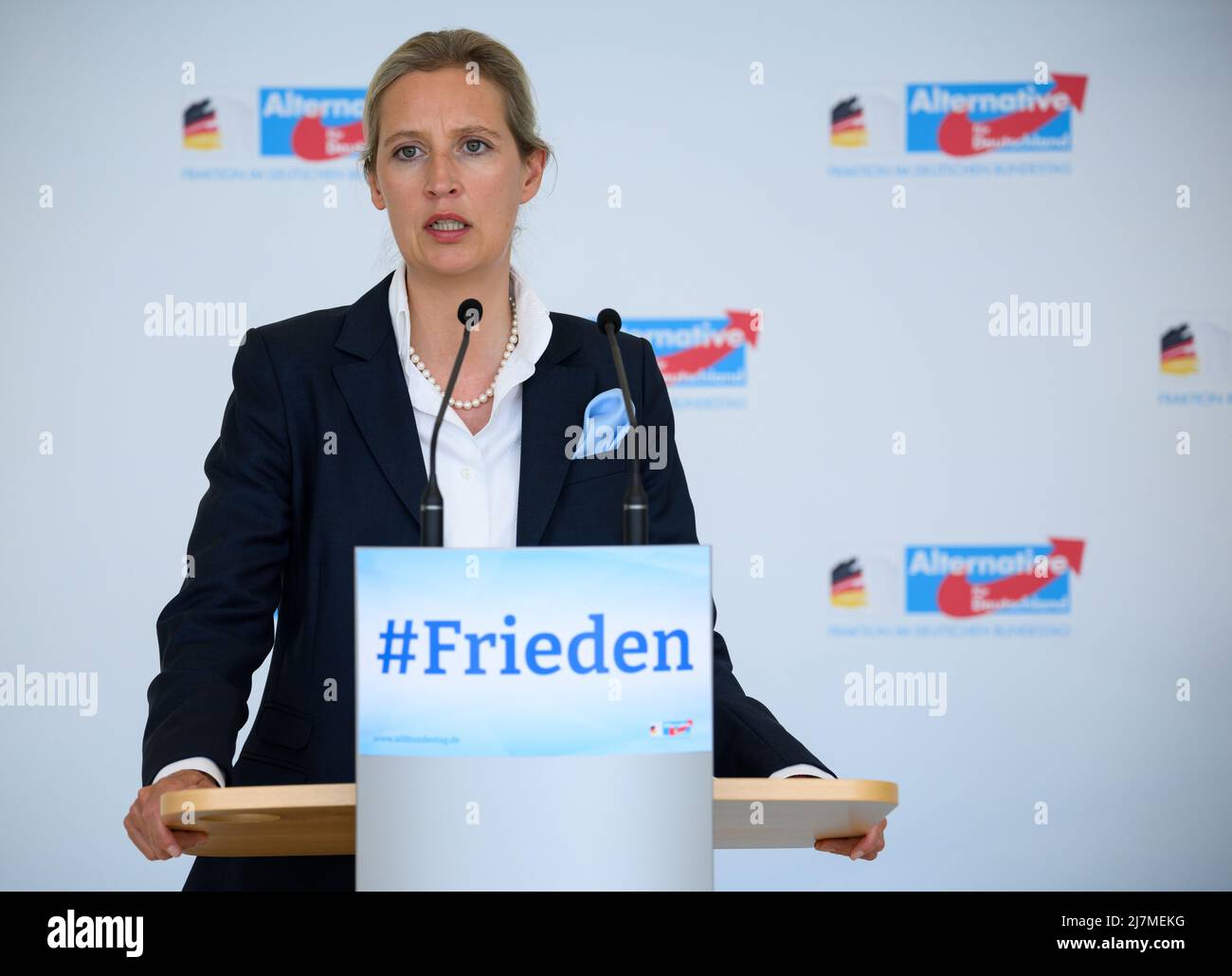 Berlin, Germany. 10th May, 2022. Alice Weidel, chairwoman of the AfD ...