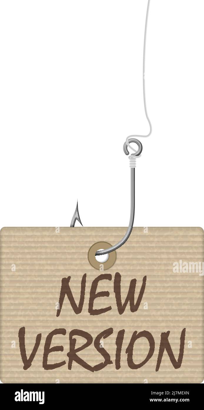 New version tag on a white background. Vector illustration Stock Vector ...