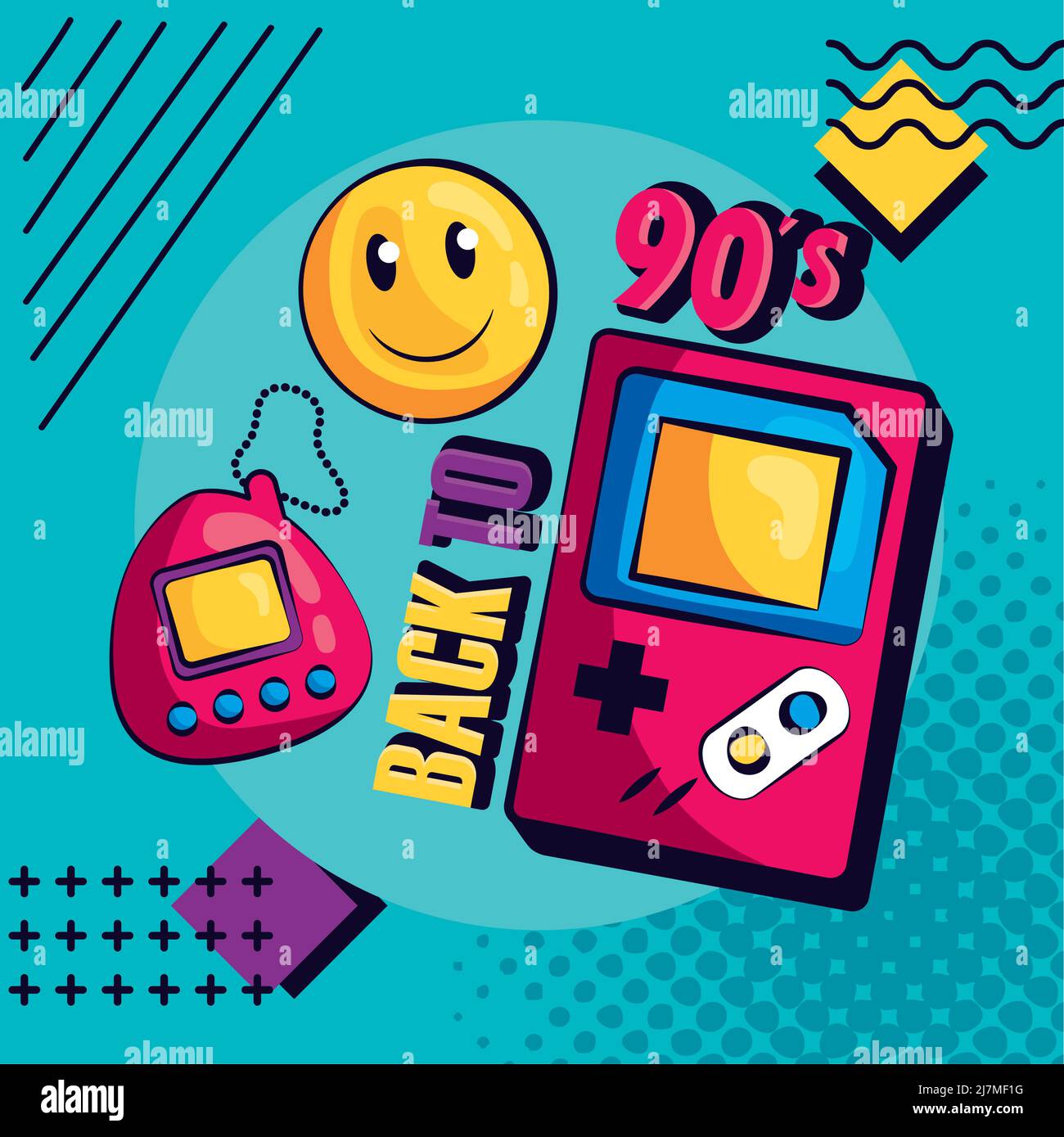 90s nostalgia games retro style Stock Vector Image & Art - Alamy