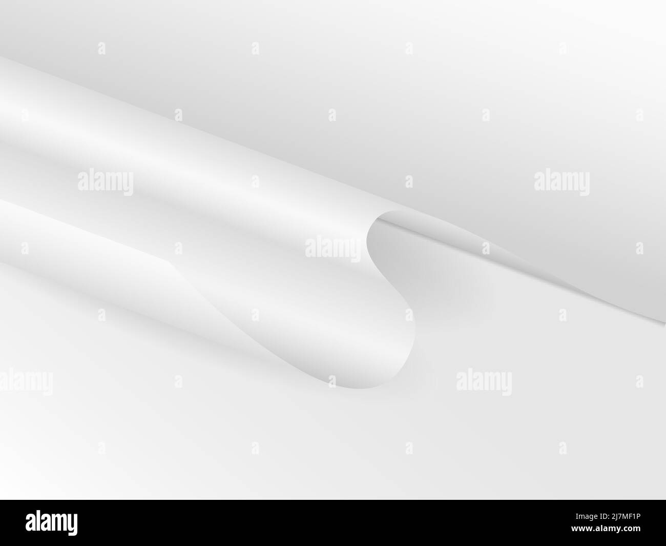 Waveing white paper sheet background Stock Vector Image & Art - Alamy