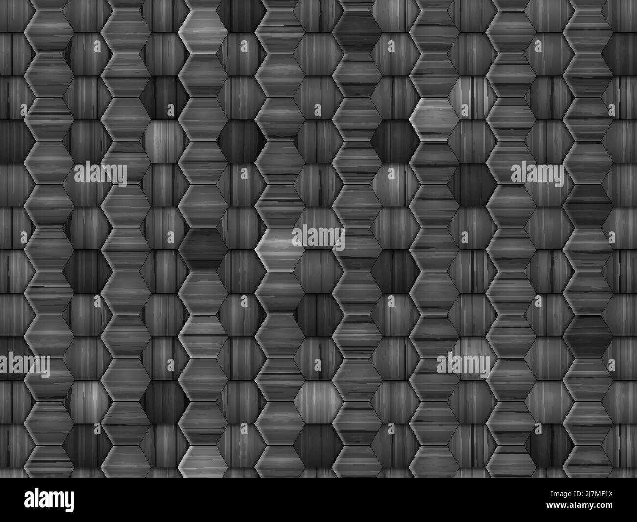 Background formed by wooden hexagon blocks. Vector illustration Stock ...