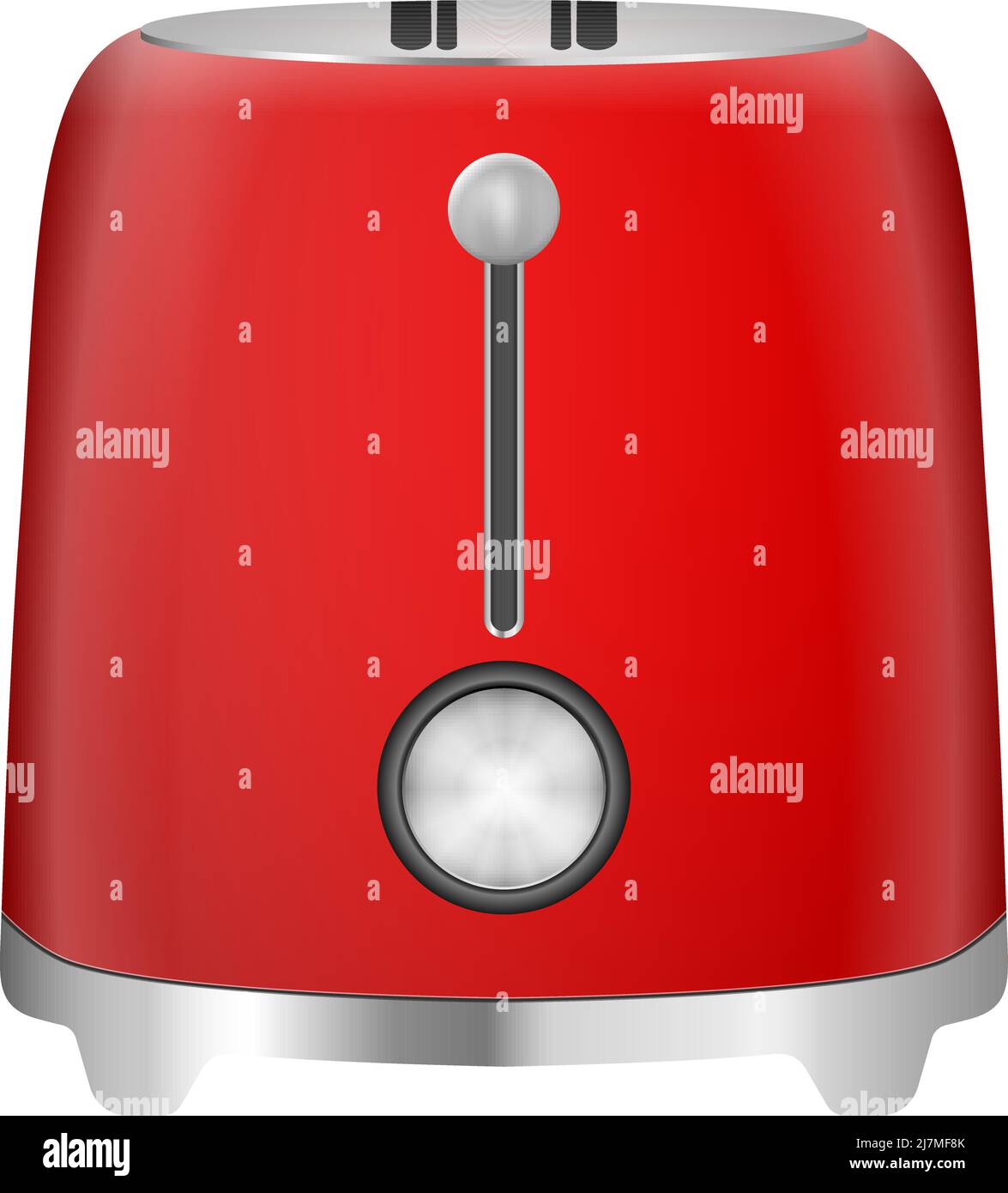 Toaster on a white background. Vector illustration Stock Vector Image ...