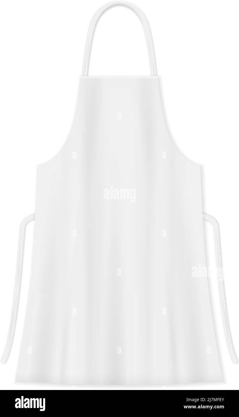 Kitchen apron on a white background. Vector illustration Stock Vector ...