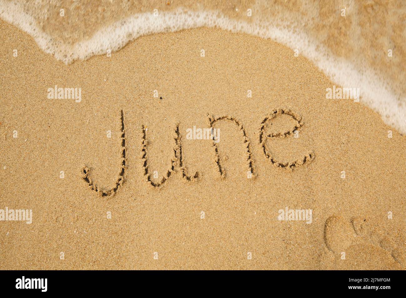 June word handwritten design hi-res stock photography and images - Alamy