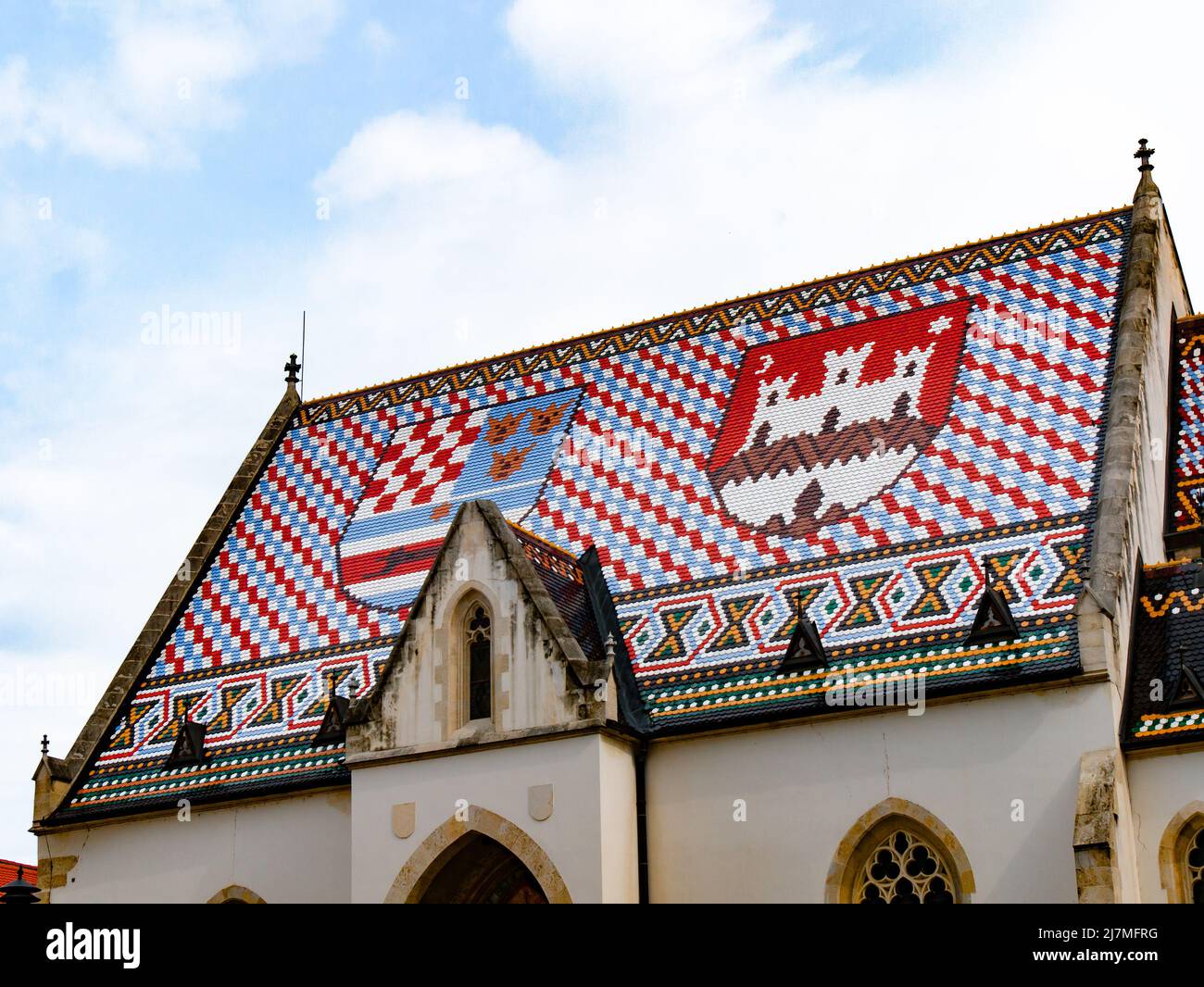 St. Mark's Church in Zagreb and its intricate tilework patterns roof ...