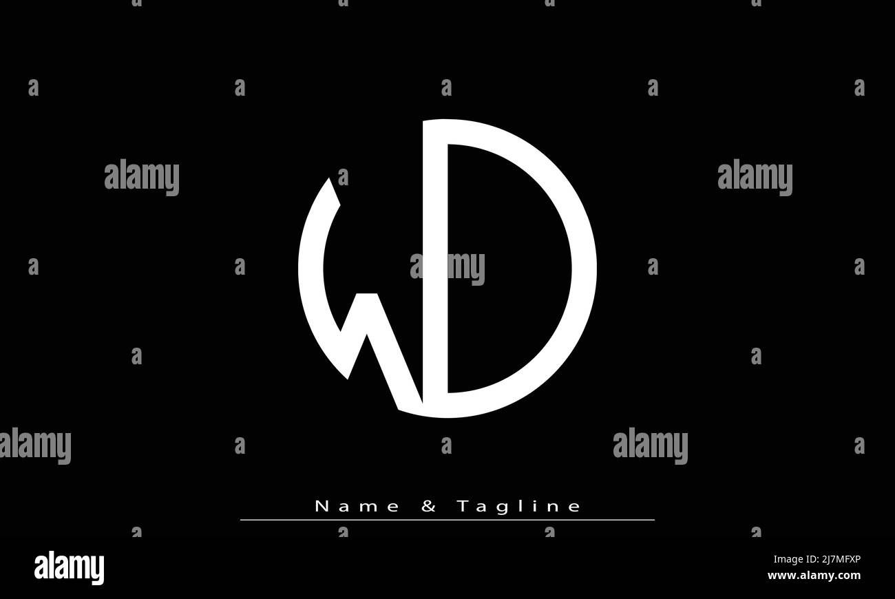 Alphabet letters Initials Monogram logo WO , OW Stock Vector Image ...