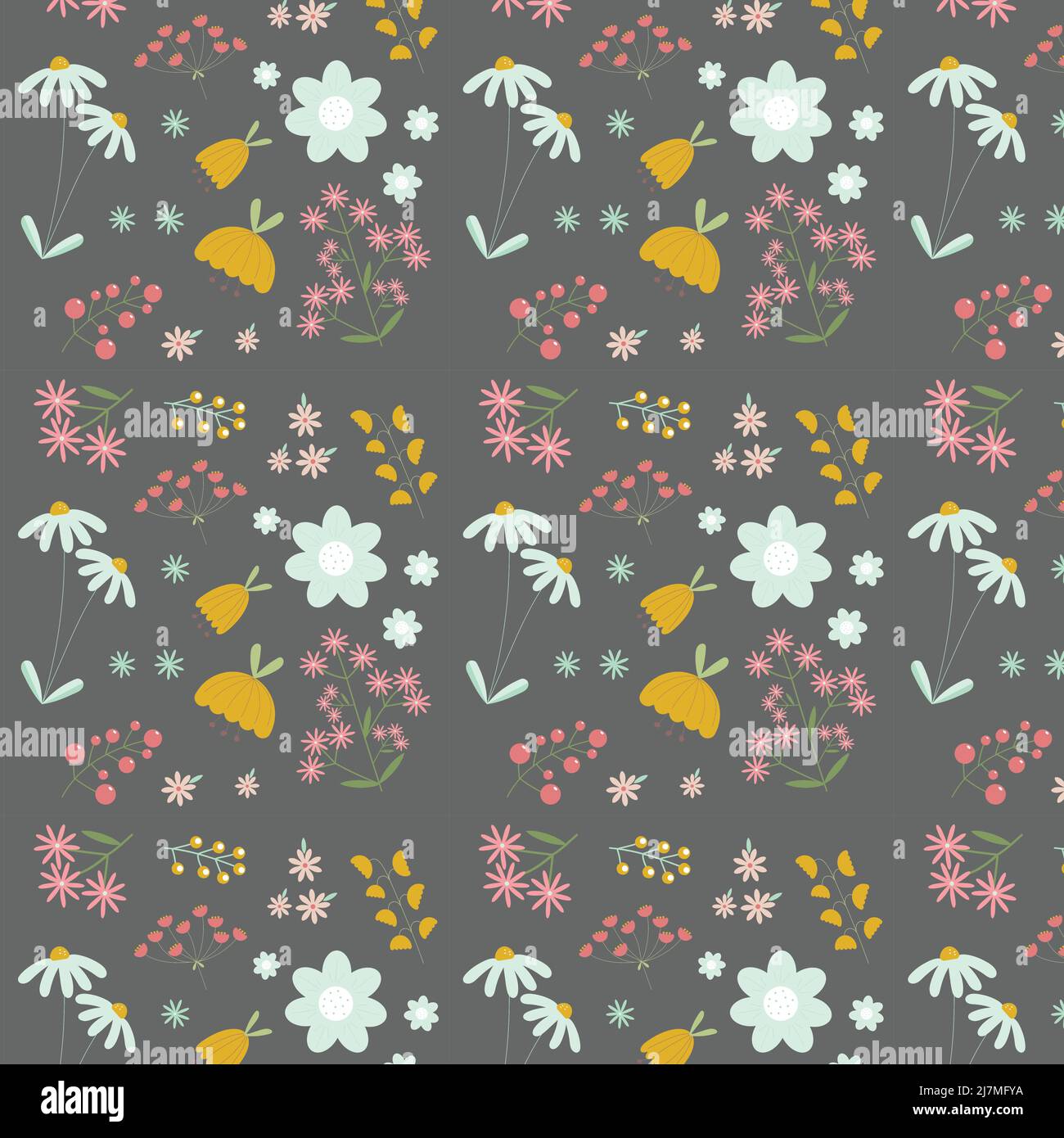 Romantic floral patterns Stock Vector Image & Art - Alamy