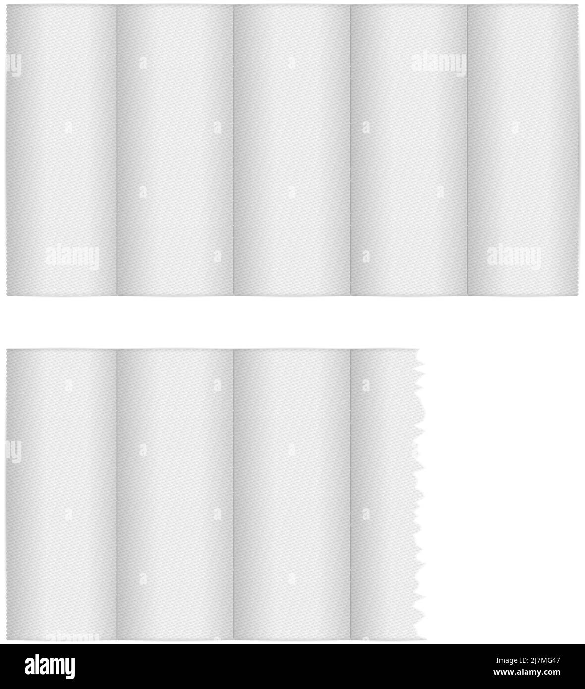 Kitchen paper set on a white background. Vector illustration Stock ...