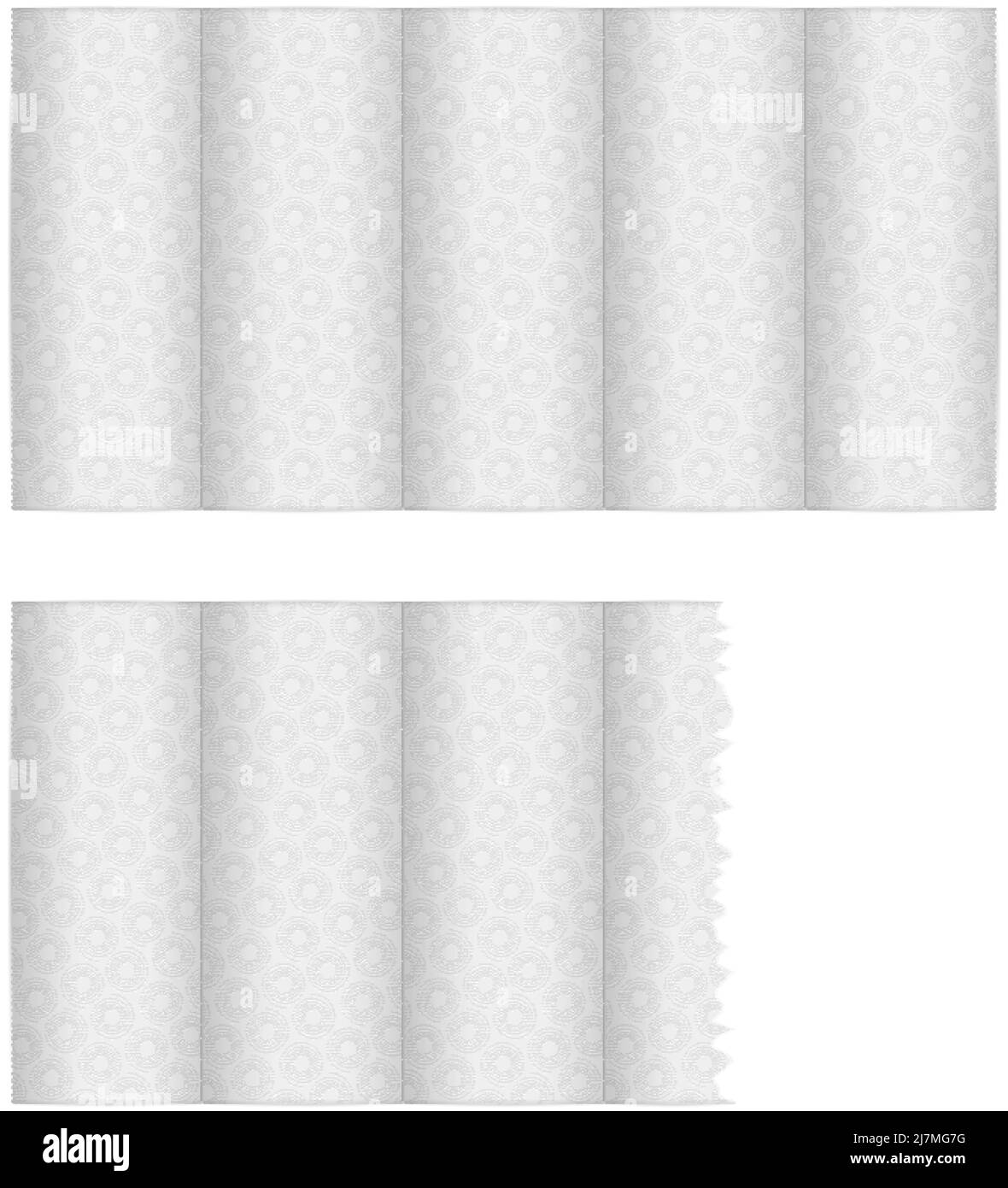 Kitchen Paper Set On A White Background. Vector Illustration Stock 