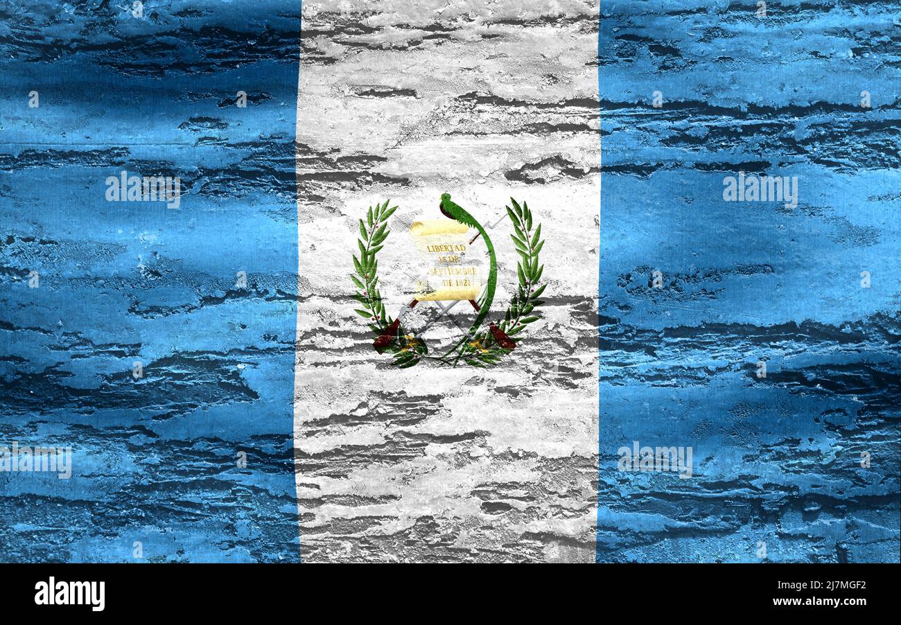Guatemala flag - realistic waving fabric flag Stock Photo - Alamy