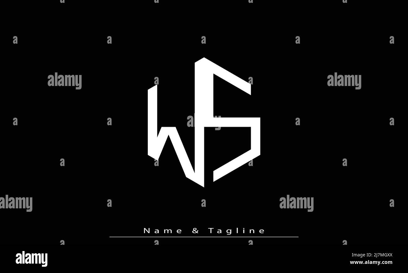 Letter ws Stock Vector Images - Alamy