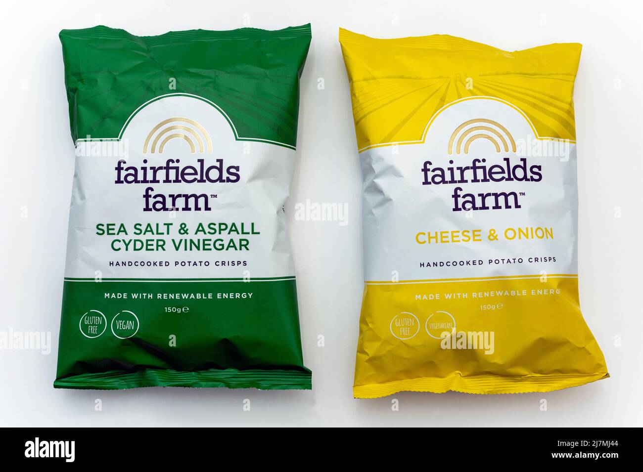 Fairfields farm potato crisps Stock Photo - Alamy