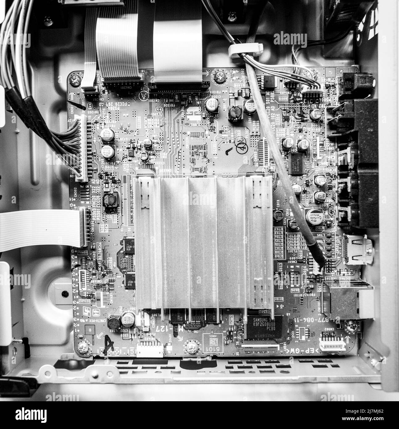 Digital circuit on technology Black and White Stock Photos & Images - Alamy