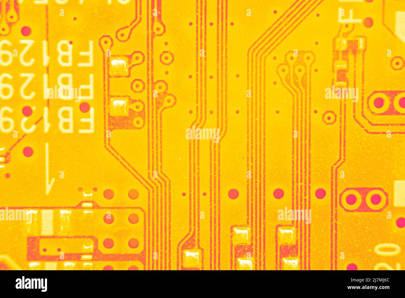A closeup on part of a DVD player circuit board Stock Photo - Alamy