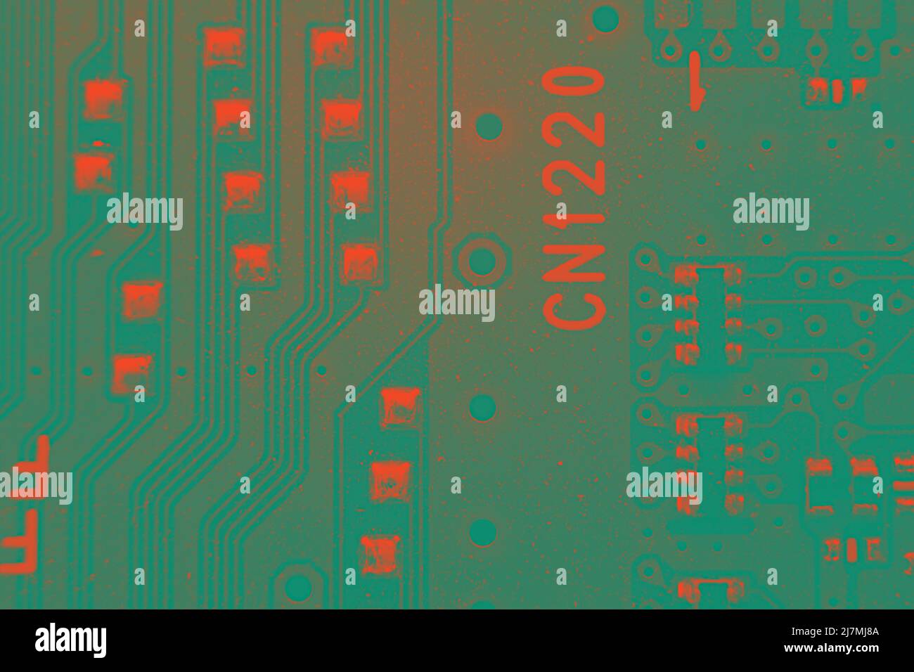 A closeup on part of a DVD player circuit board Stock Photo - Alamy