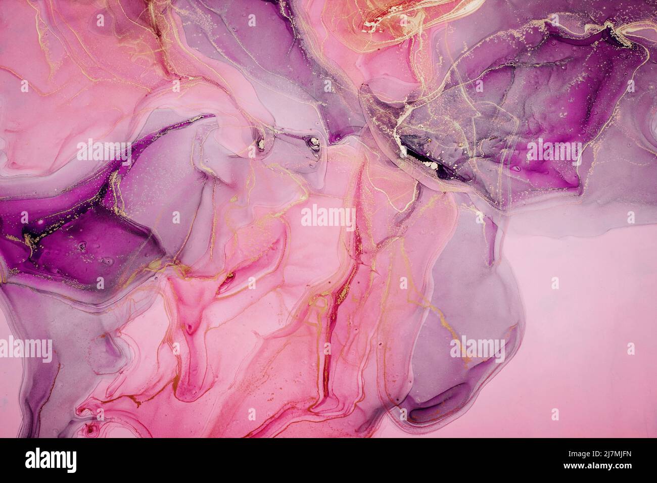 Abstract liquid ink painting background in pink colors Stock Photo - Alamy