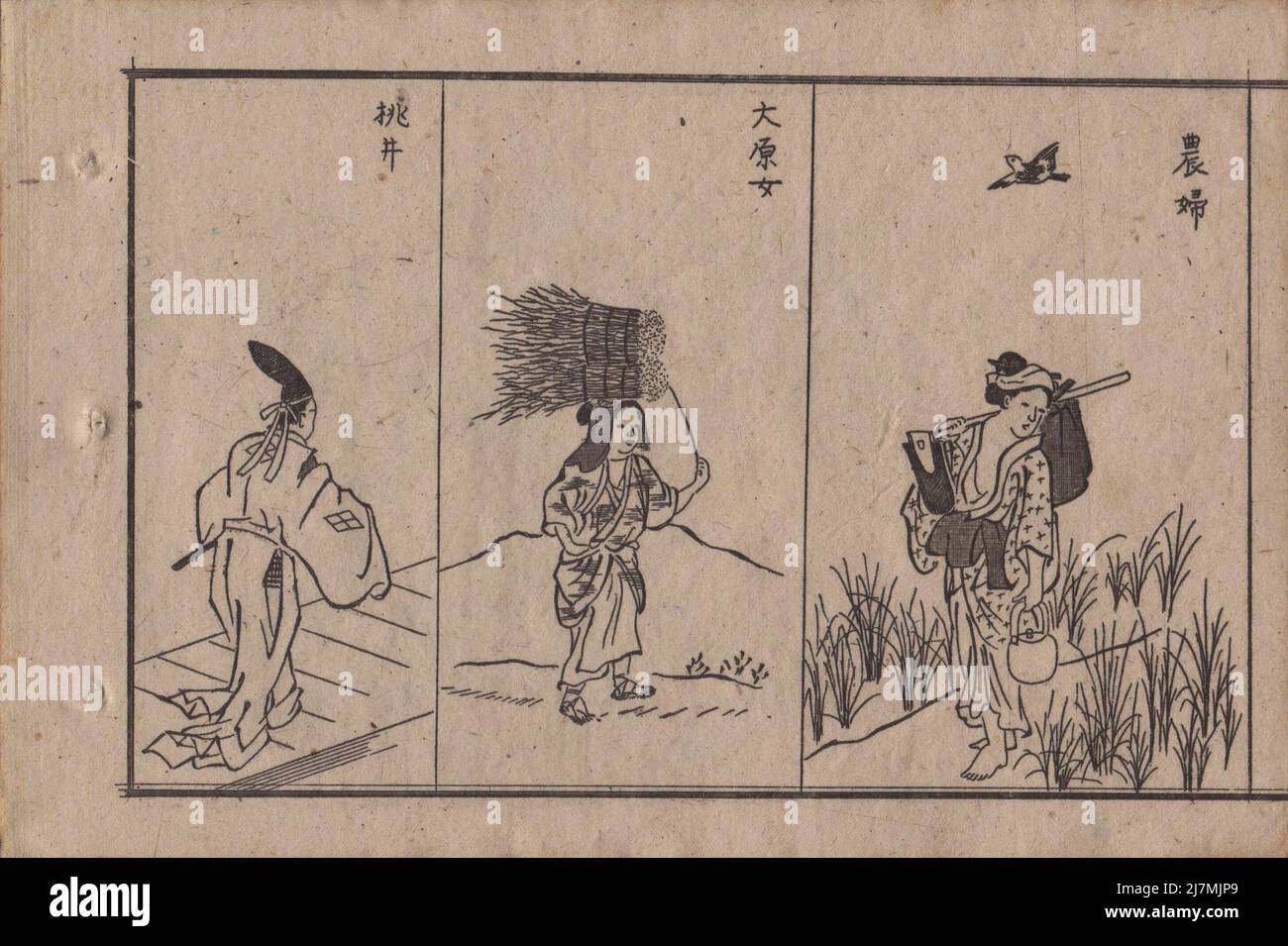 Japanese engraving monkey hi-res stock photography and images - Alamy