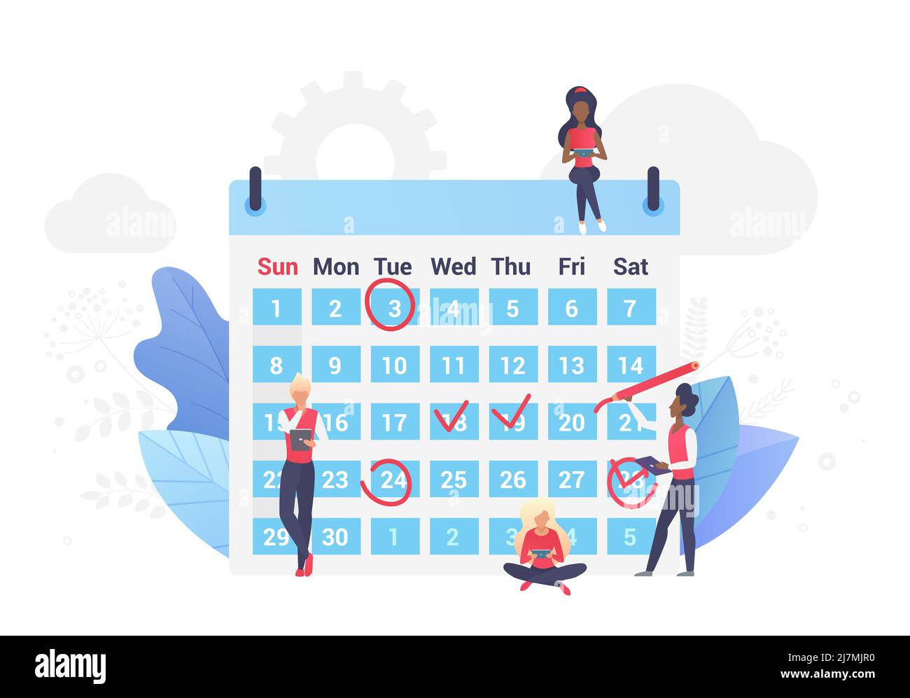Personal calendar planning activities sheet. Effective individual time ...