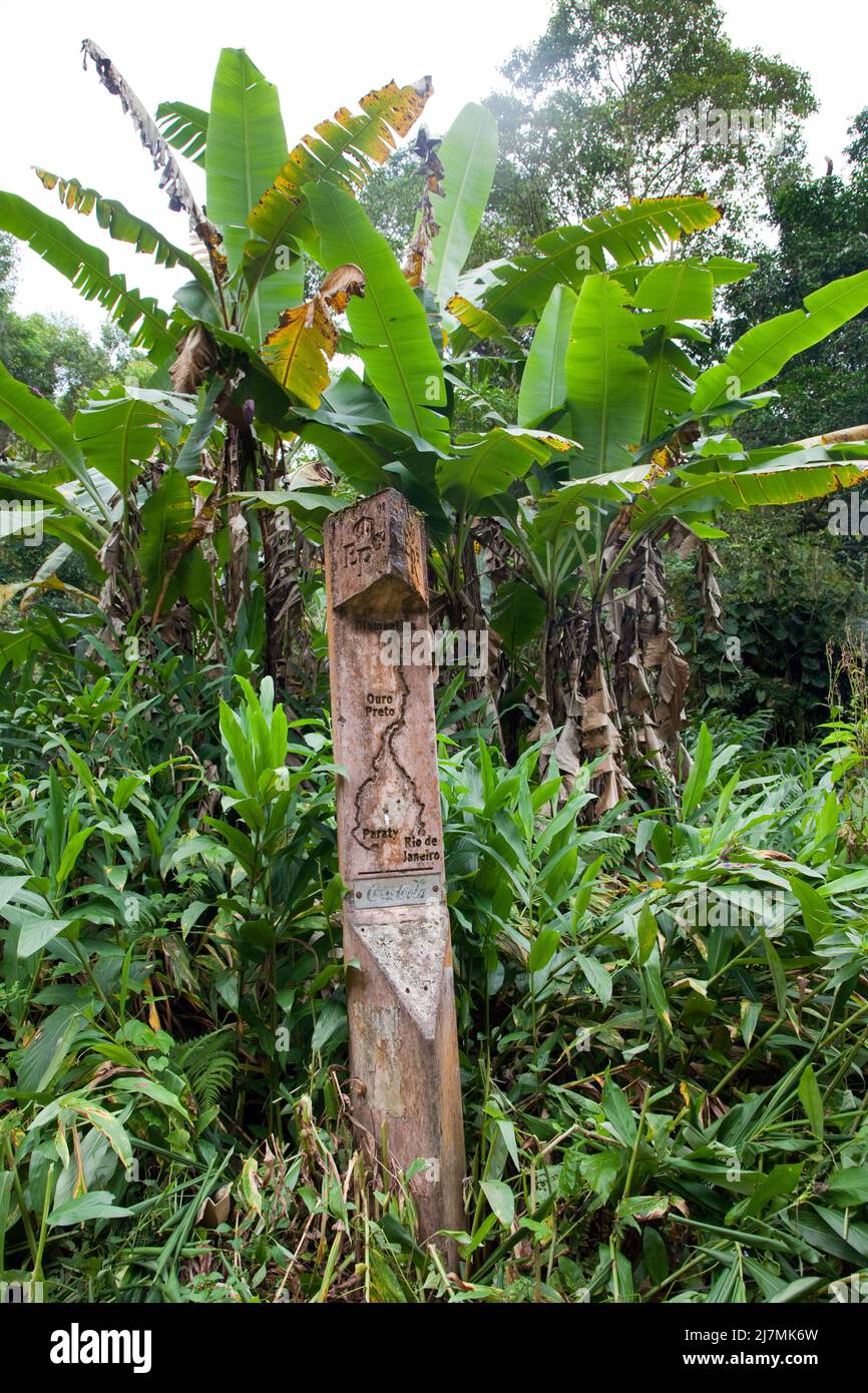 Brazil, bad part of the last part of the old colonial Estrada Real or ...