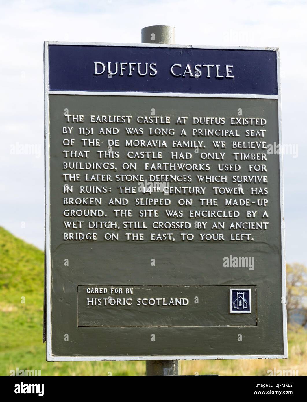 Duffus Castle Morayshire Scotland Stock Photo - Alamy
